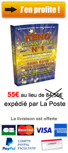 KENO Gagnant à VIE - 37 systémes garantis pour viser des Gains à fdj keno
